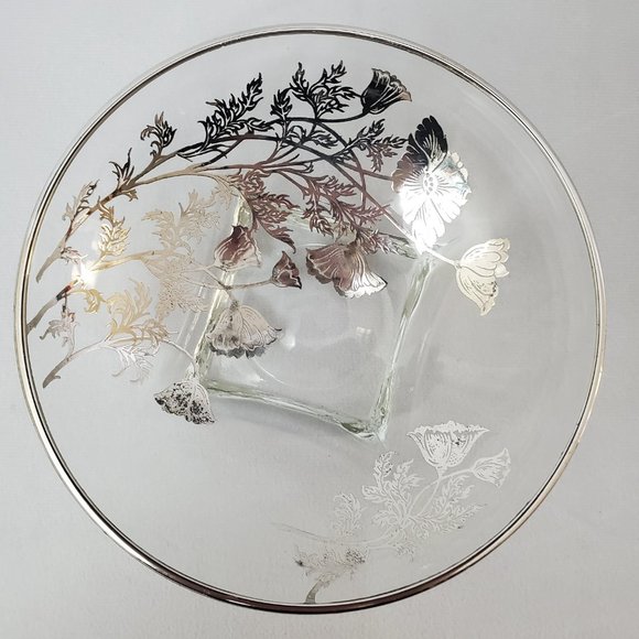 Silver City Glass | Dining | Vintage Silver City Glass Flanders Clear ...